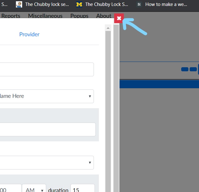 Align modal close div · Issue #3269 · openemr/openemr · GitHub