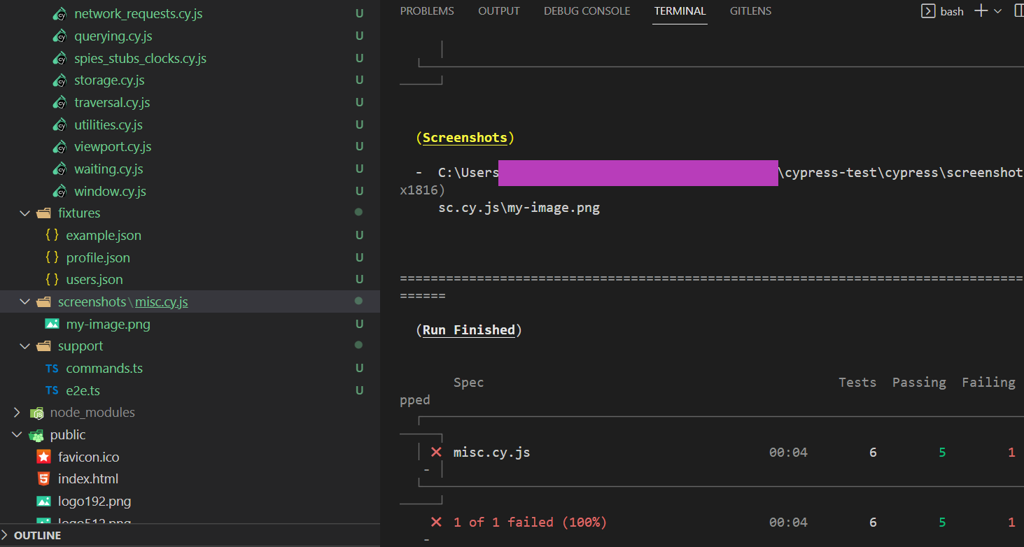 screenshotOnRunFailure setting is always true despite configuration set to false · Issue #25765 ...