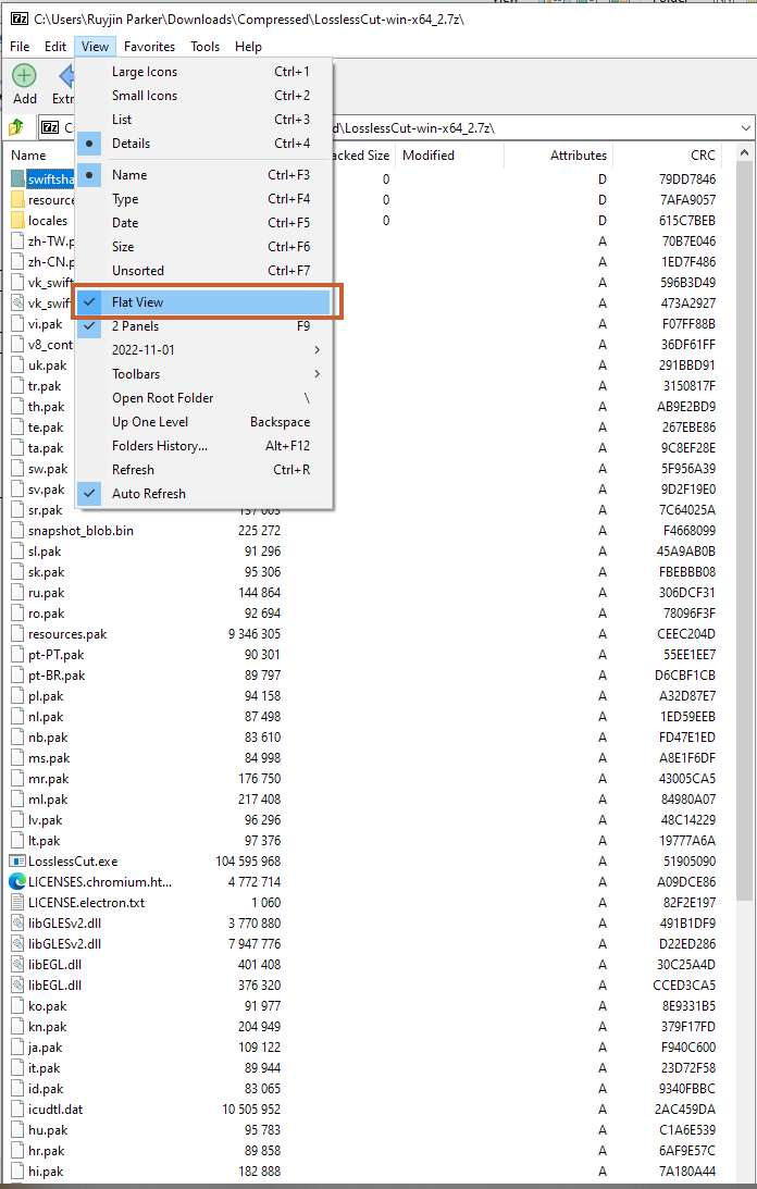 7zip file has 2 libGLESv2.dll & 2 libEGL.dll can't extract both with the same name! · Issue ...