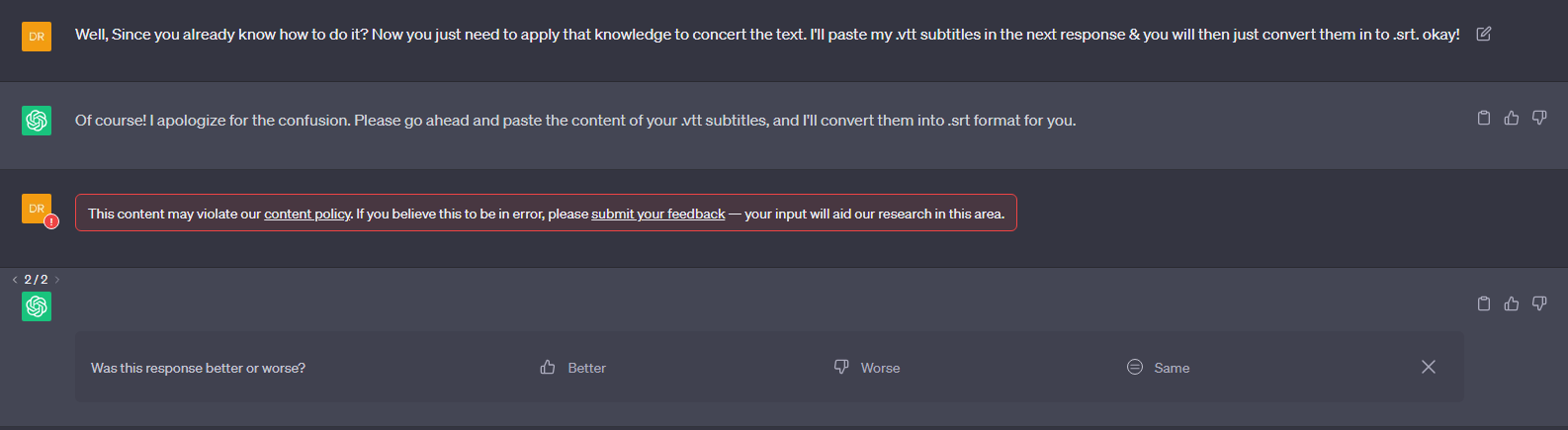 Policy violation warning still pops up, even while using KeepChatGPT · Issue #288 · xcanwin ...