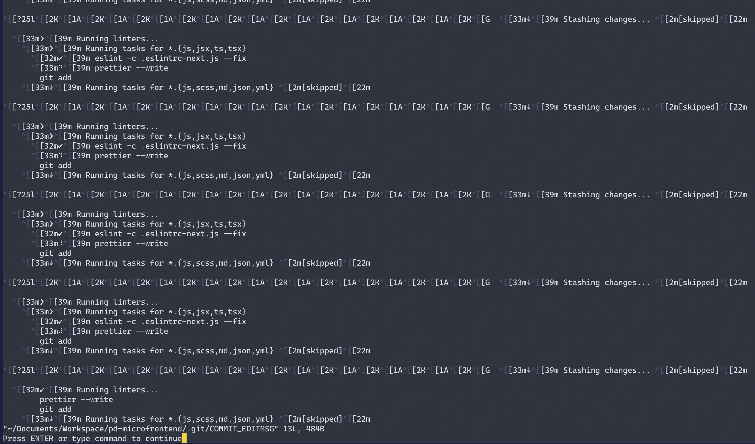 Git Hook Output Is Being Concatenated Instead Of Replacing Lines · Issue 1596 · Tpope Vim