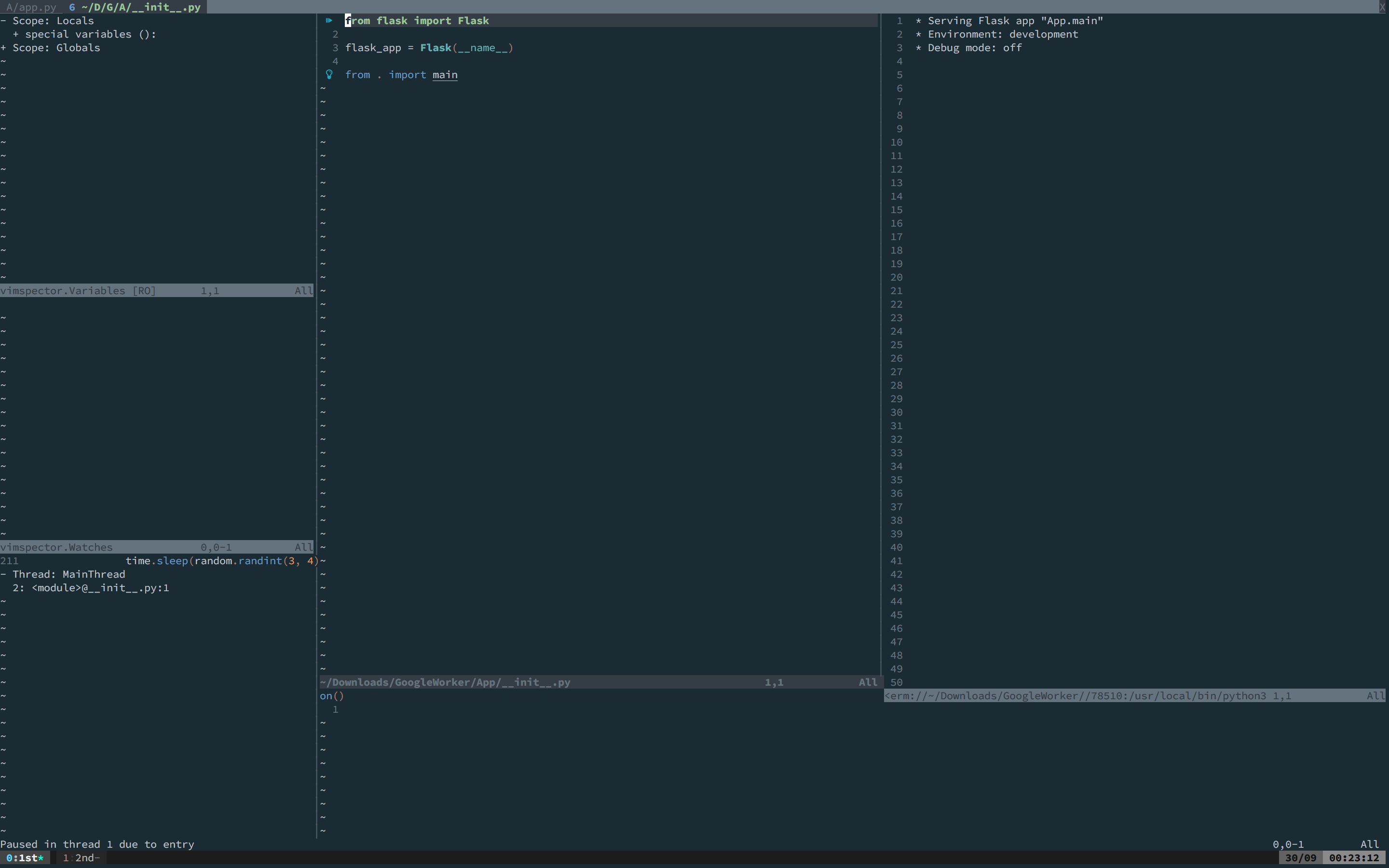 Broken Ui In Neovim 0 5 · Issue 269 · Puremourning Vimspector · Github