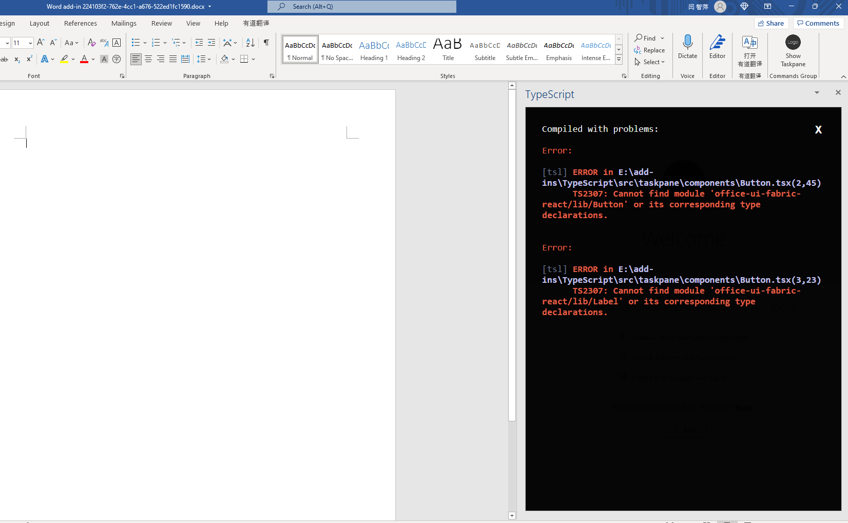 Code in Fluent UI React in Office Add-ins does not work · Issue #3097 · OfficeDev/office-js-docs ...
