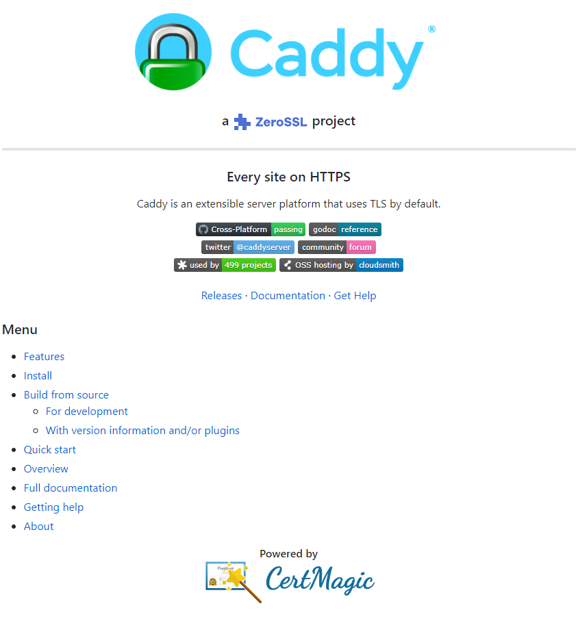 [README] Tweak font colors for Github's dark theme · Issue #4040 · caddyserver/caddy · GitHub