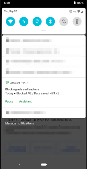 Visual glitch in the notification on Google Pixel 2 XL · Issue #2133 · AdguardTeam ...