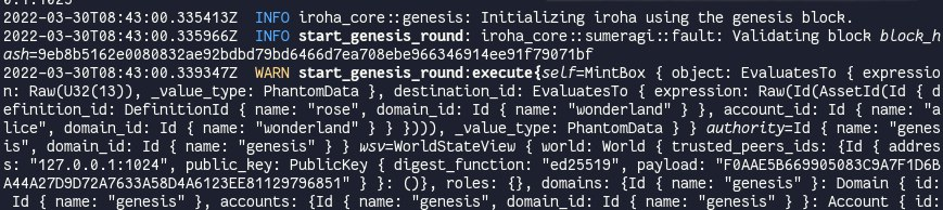 Investigate odd logging behaviour · Issue #2036 · hyperledger-iroha/iroha · GitHub
