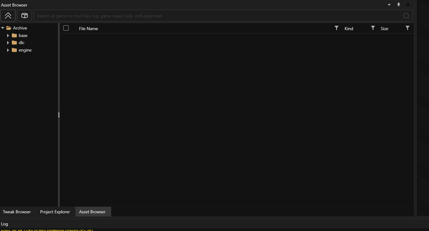 Crash when adding a file in Asset Browser and then switching to Project Explorer if those two ...