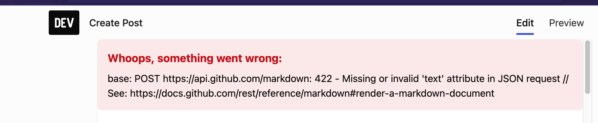 Embedding github pull request throws error · Issue #14802 · forem/forem · GitHub