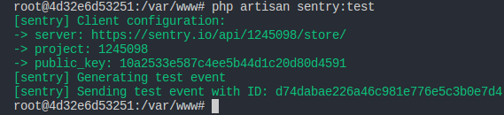 Missing server, project and keys · Issue #127 · getsentry/sentry-laravel · GitHub