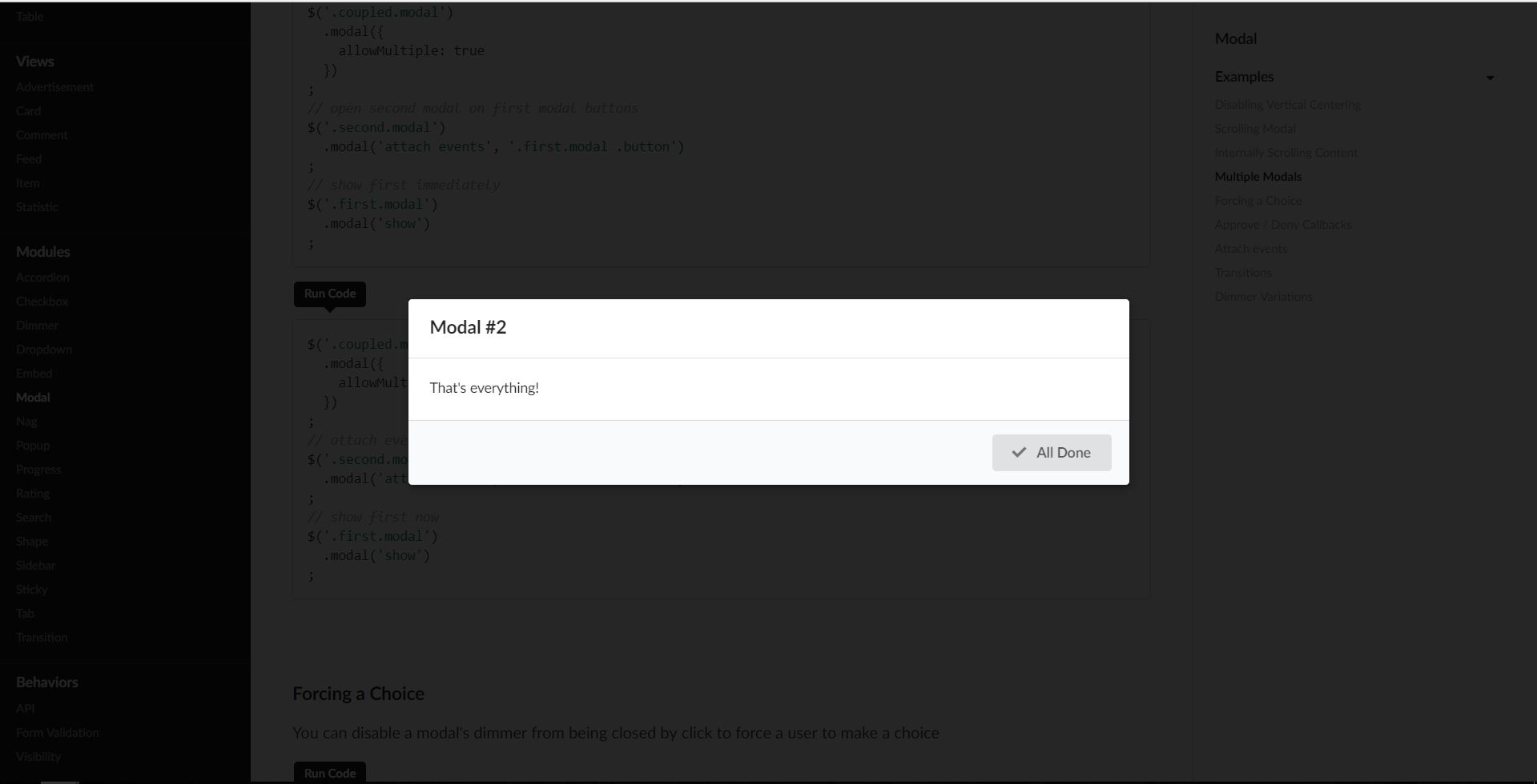Modal Modal Breaks When Repeatedly Opened And Closed · Issue 6374 · Semantic Orgsemantic Ui