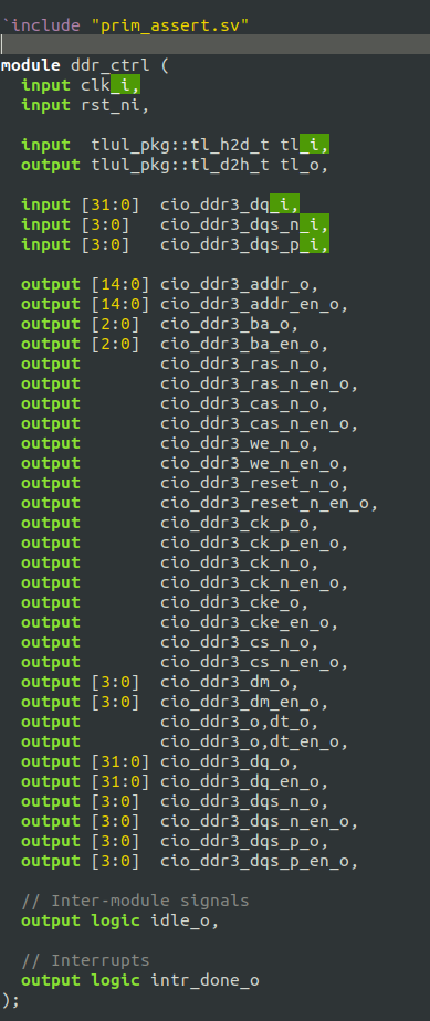 [question] adding a DDR3 controller · Issue #5598 · lowRISC/opentitan · GitHub