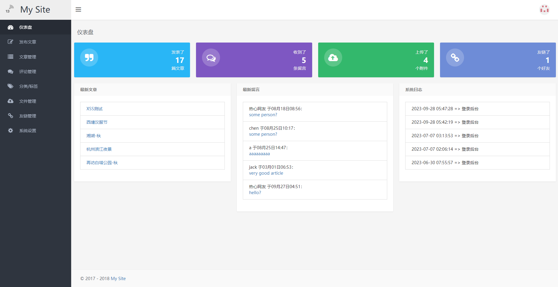 GitHub - WinterChenS/my-site: springboot2.0开发的个人网站，集成了：个人首页，个人博客，个人作品
