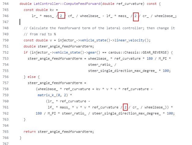 Lat_controller Implement Steady State Error From Dynamic Equations Question · Issue #15126 ...