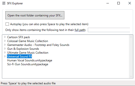 Github Schouffy Sfx Explorer A Tool To Quickly Browse Through Sound
