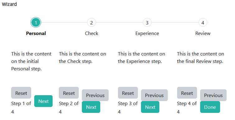 Wizard widget steps are not hidden, styles are missing from theme ...