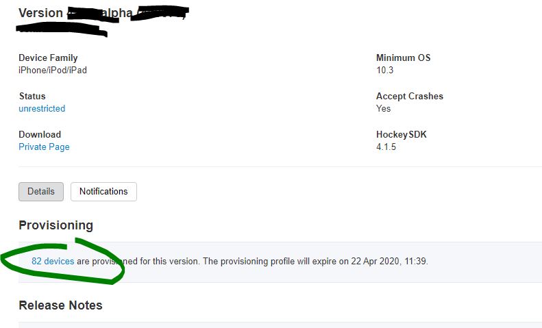UDID list and number of provisioned devices in a Release · Issue #1339 · microsoft/appcenter ...
