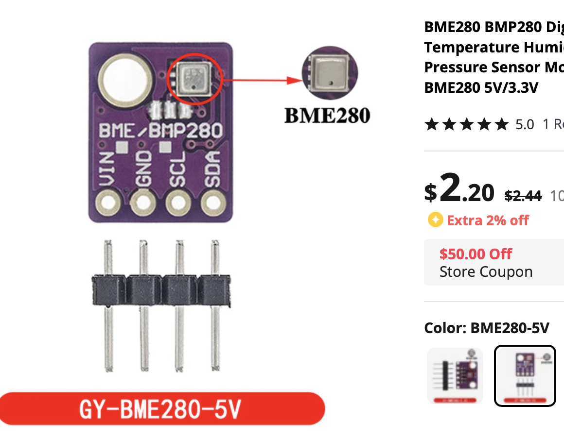 5v or 3.3v version for the BME280 sensor? · Issue #47 · lmarzen/esp32 ...