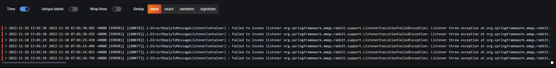 Elasticsearch: Disabling wrap lines button no longer collapse multiline log message · Issue ...