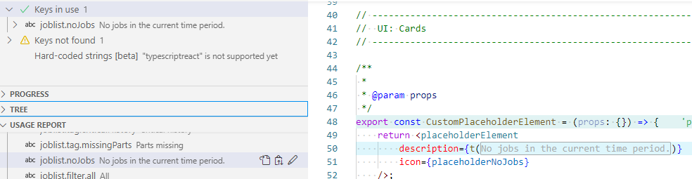 Usage Report shows all keys as 'not in use · Issue #589 · lokalise/i18n-ally · GitHub