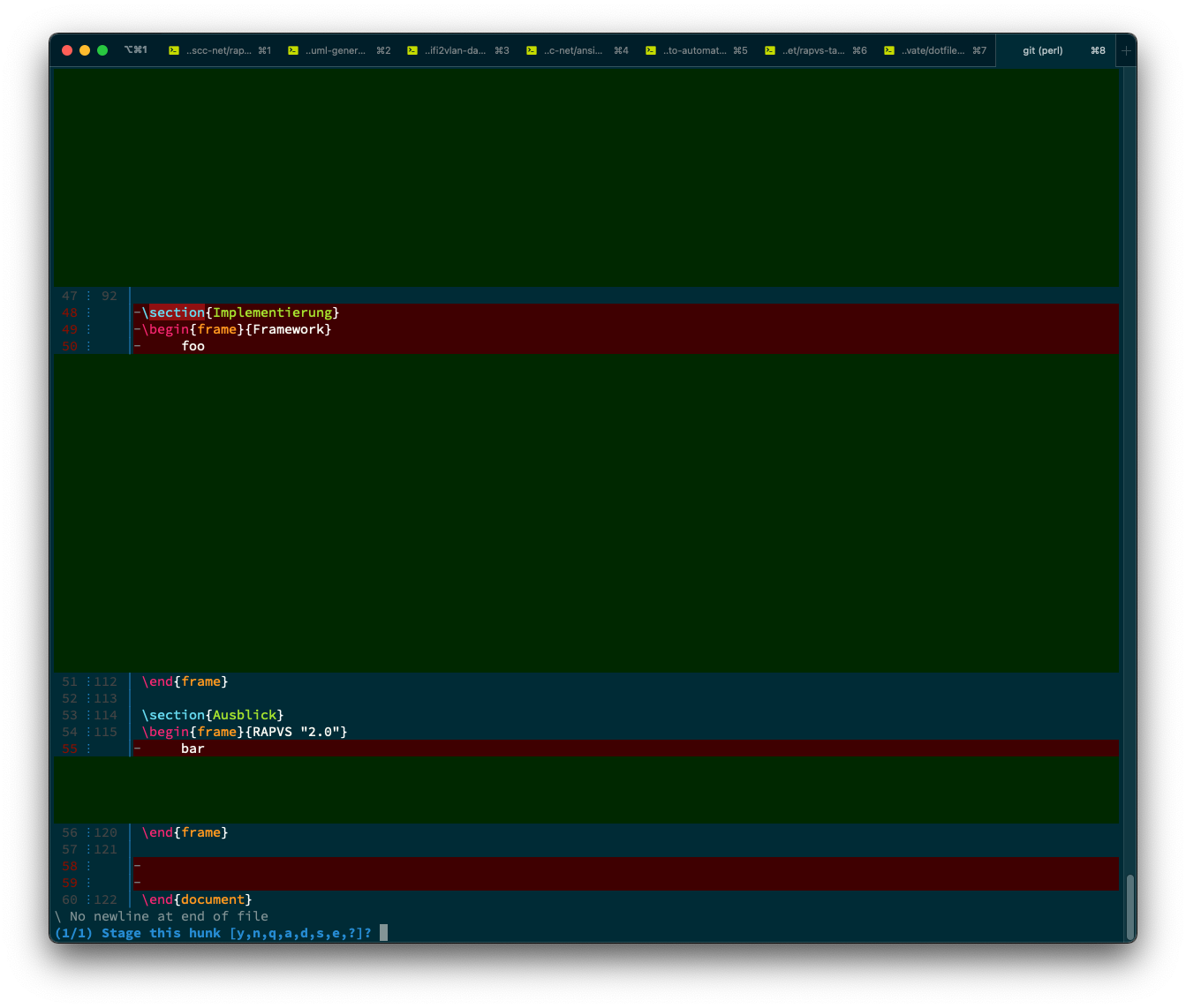 🐛 git add -p added lines are shown empty · Issue #557 · dandavison/delta · GitHub