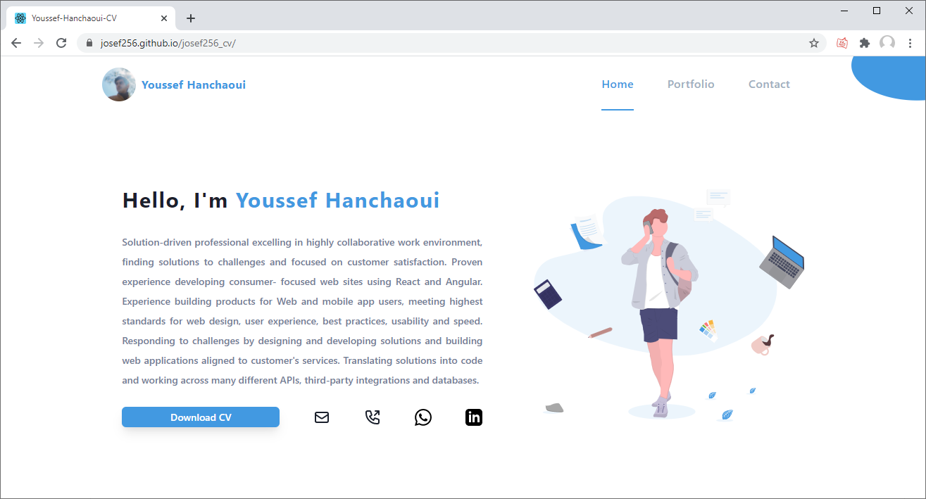 GitHub - josef256/josef256_cv: Personal curriculum vitae using react ...