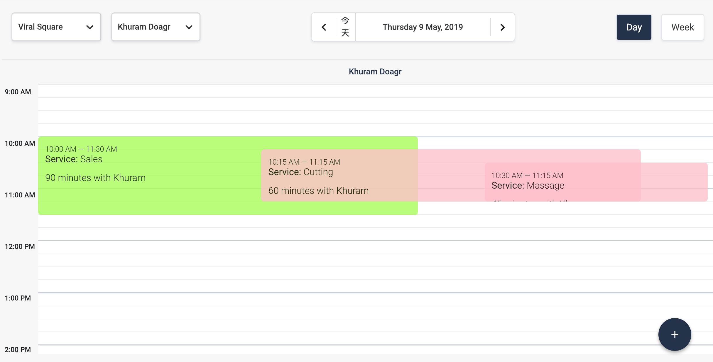 Allow Multiple events at the same time side by side like the picture below · Issue #1314 ...