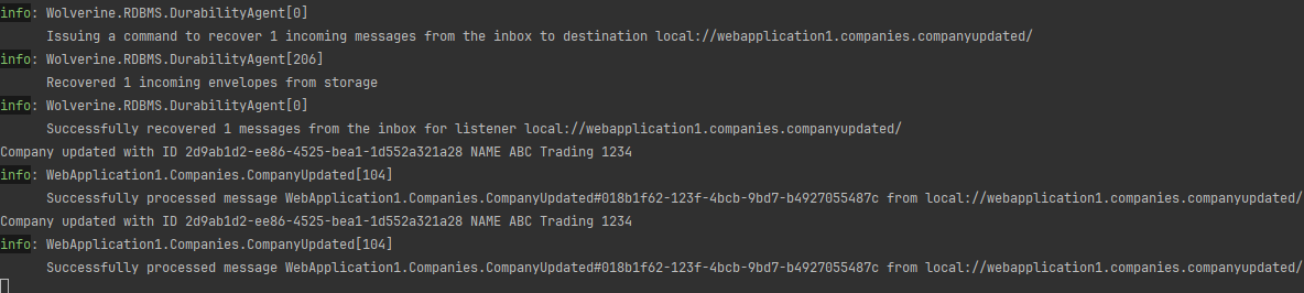 Double processing of messages, recovery by Durability Agent (possible race condition) · Issue ...