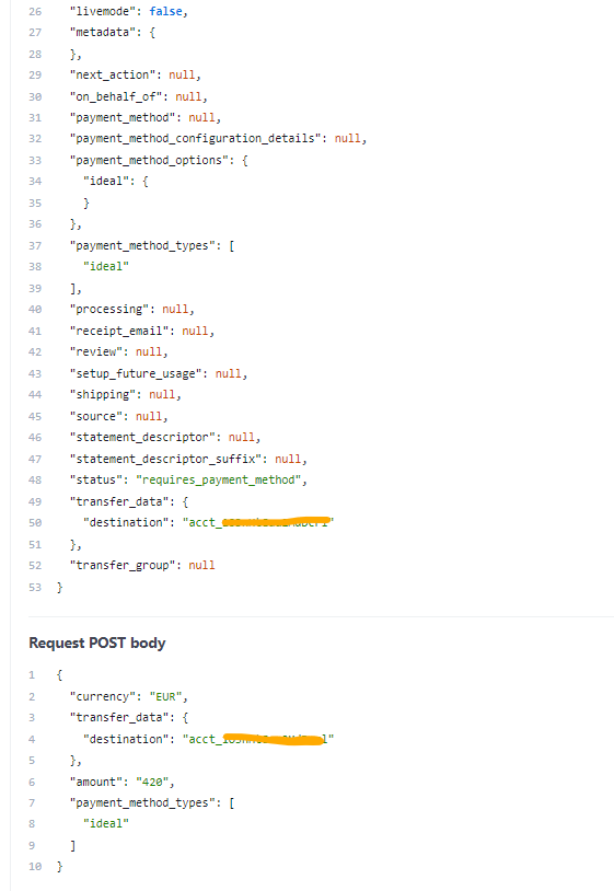 Using connected account as destination gives No such payment_intent ...