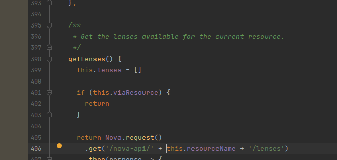 The lens is not displayed when it is in the related resource. · Issue ...