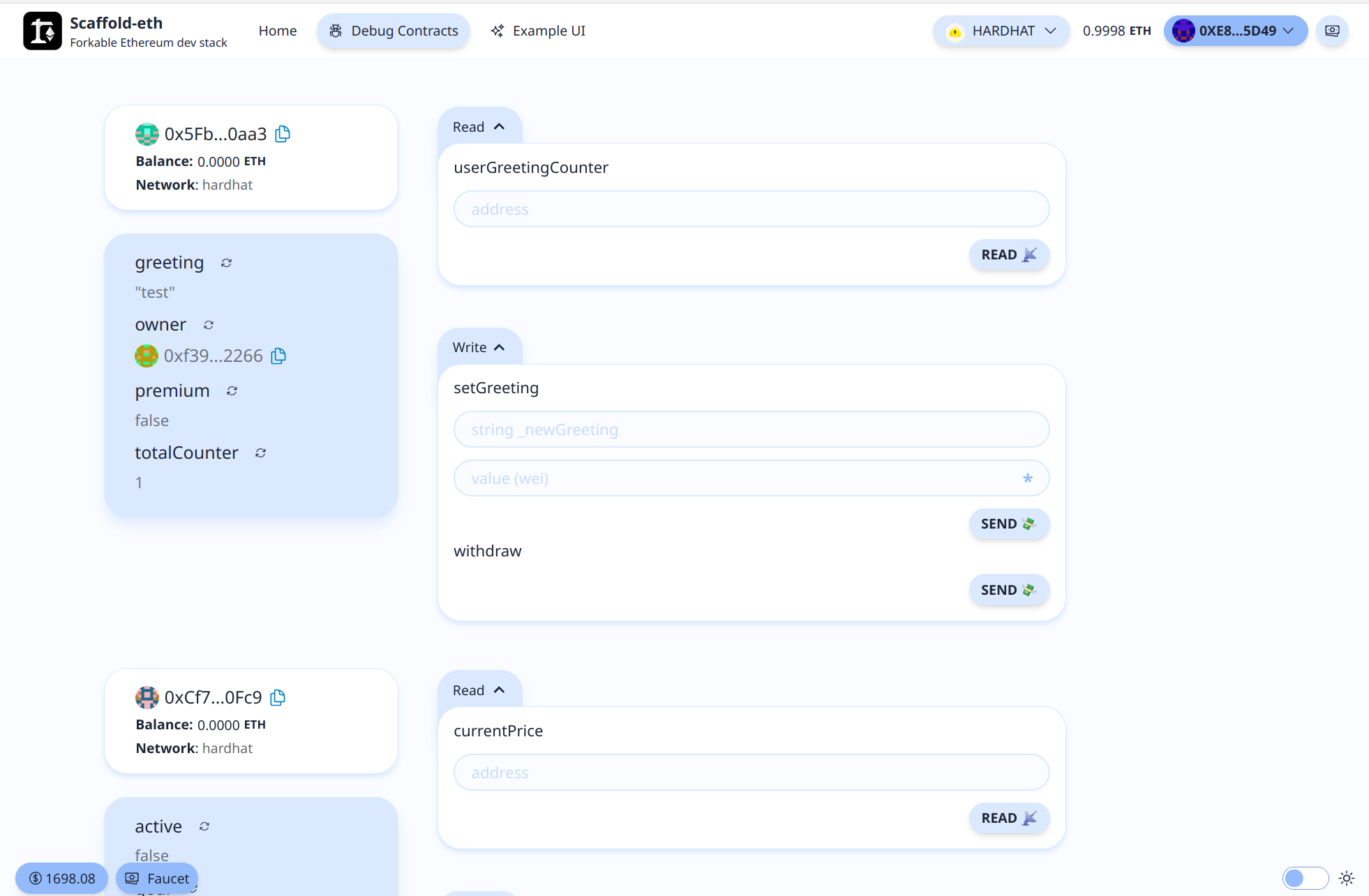 Multiple deployed contracts UI · Issue #186 · scaffold-eth/scaffold-eth-2 · GitHub