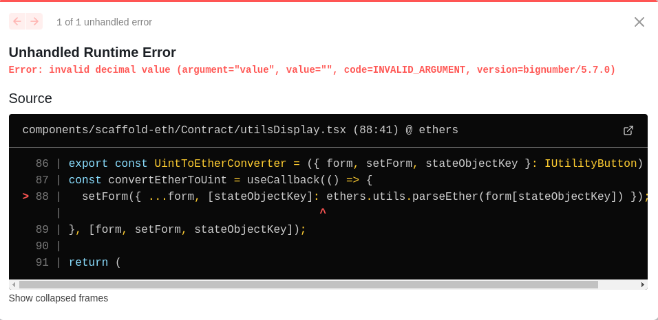 Improve input form conversions · Issue #203 · scaffold-eth/scaffold-eth-2 · GitHub
