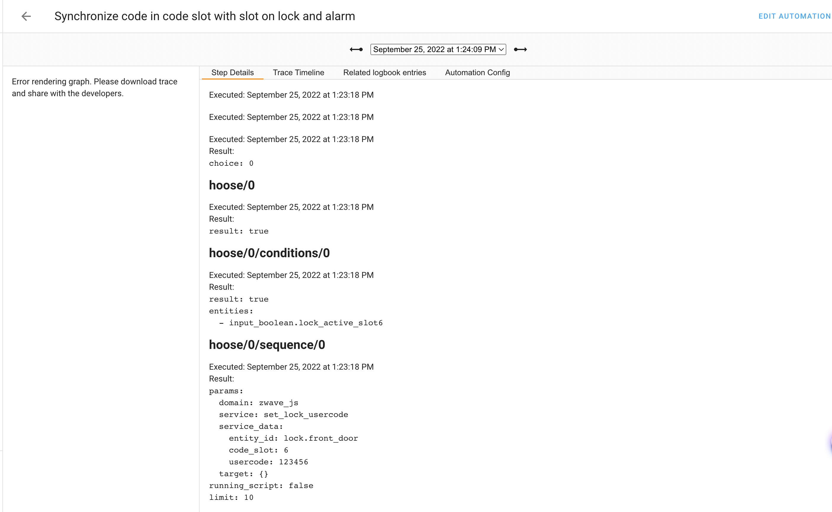 Automation trace rendering fails · Issue #79069 · home-assistant/core · GitHub