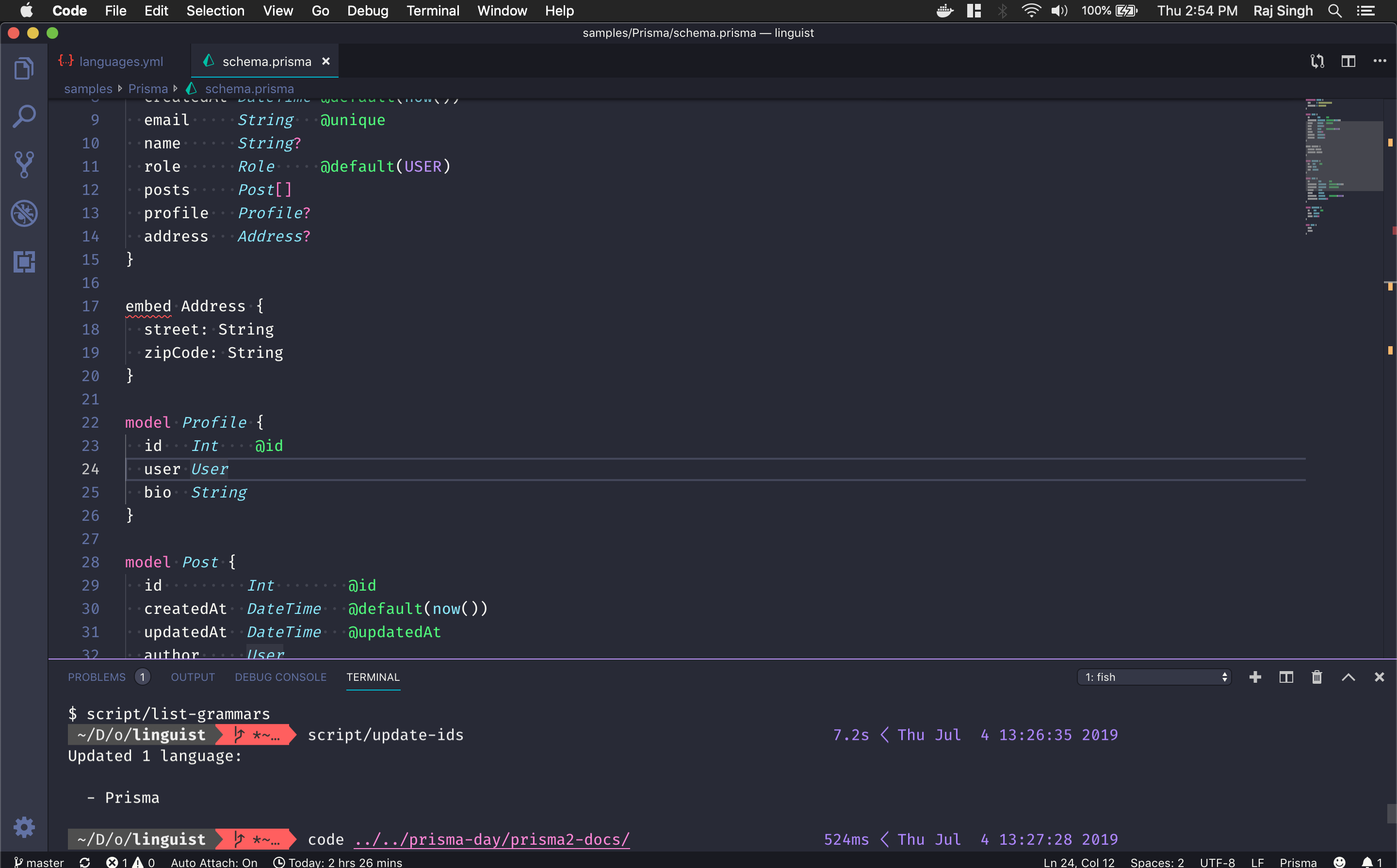 GitHub syntax theme for .prisma files (via Linguist) · Issue #80 · prisma/prisma · GitHub
