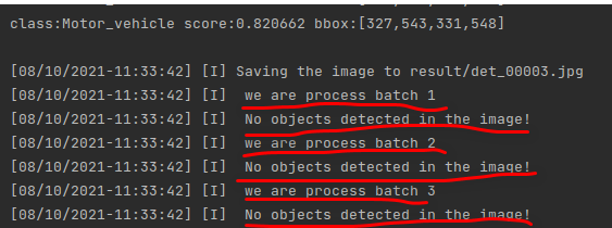 when use tensorrt7, bs=4 and the first image is correct and the others results is all 0 ...