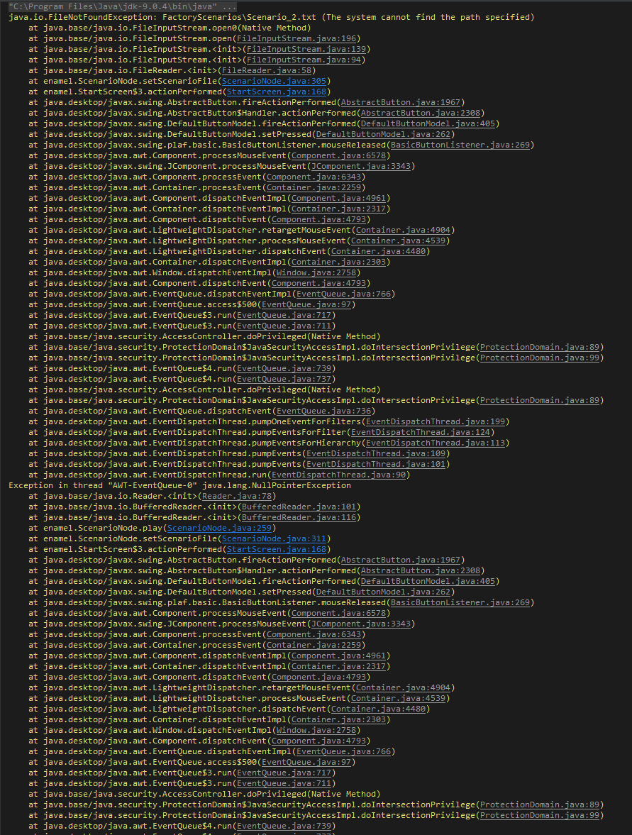 Exceptions are thrown when selecting a valid Scenario File · Issue #5 · DSantaguida/EECS2311 ...
