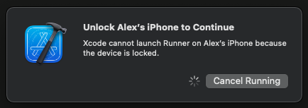 [iOS] Improve the experience when running on a locked device · Issue #95924 · flutter/flutter ...