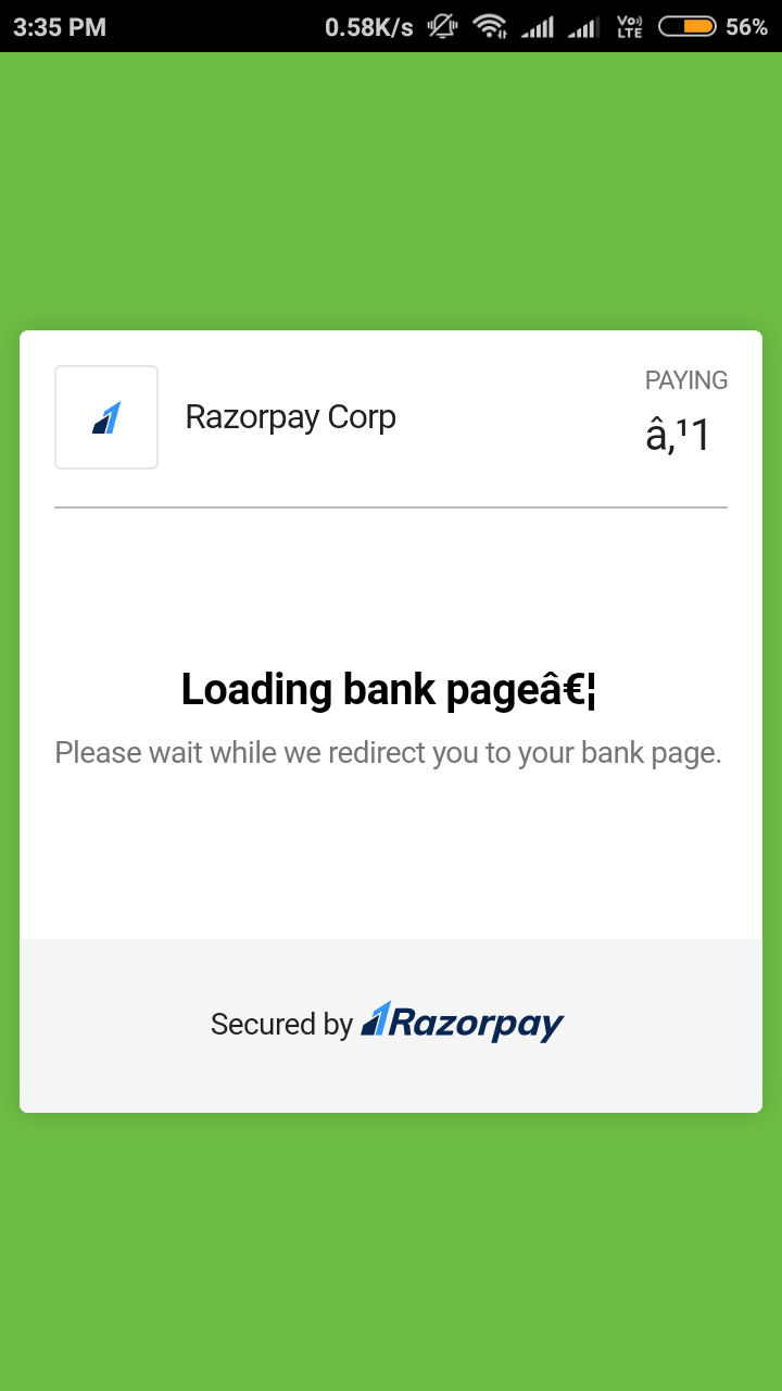Payment stuck on Redmi device while loading bank page · Issue #77 · razorpay/razorpay-android ...