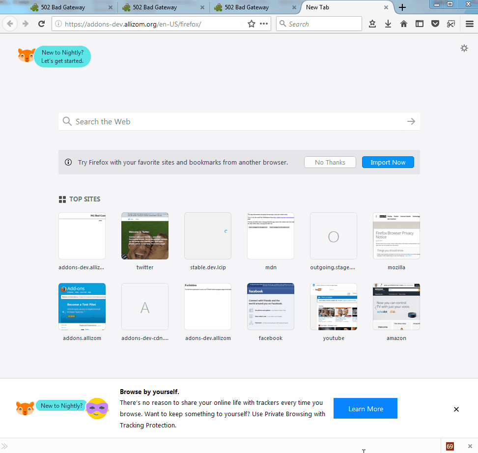 The Amo Dev Server Returns 502 · Issue 4593 · Mozillaaddons · Github 