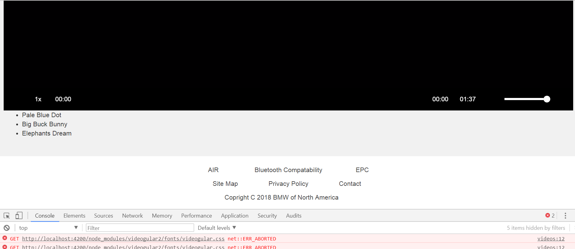 Pause and fullscreen icon not displayed on control · Issue #483 · videogular/videogular2 · GitHub