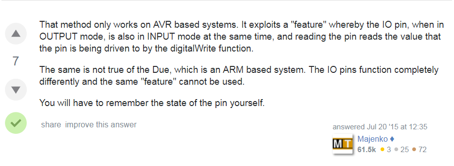 digitalRead since it always returns LOW despite digitalWrite was called with HIGH value. · Issue ...