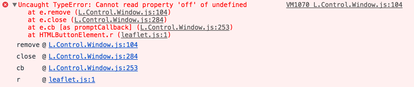 Does Not Work With Leaflet 110 · Issue 9 · Mapshakersleaflet Control Window · Github