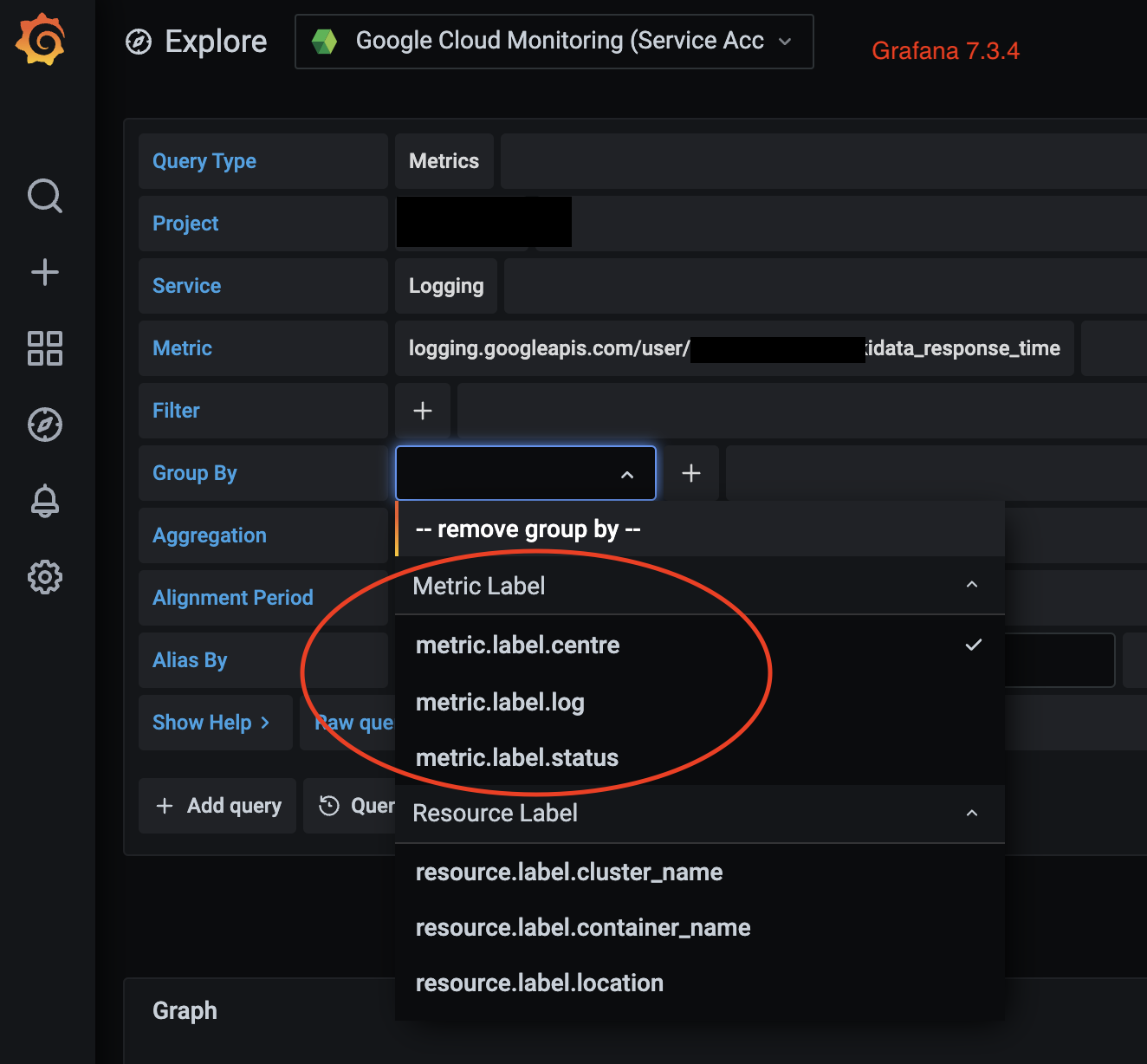 Labels for Google Cloud logs-based metrics (Distribution) cannot be fetched in Grafana 8 · Issue ...