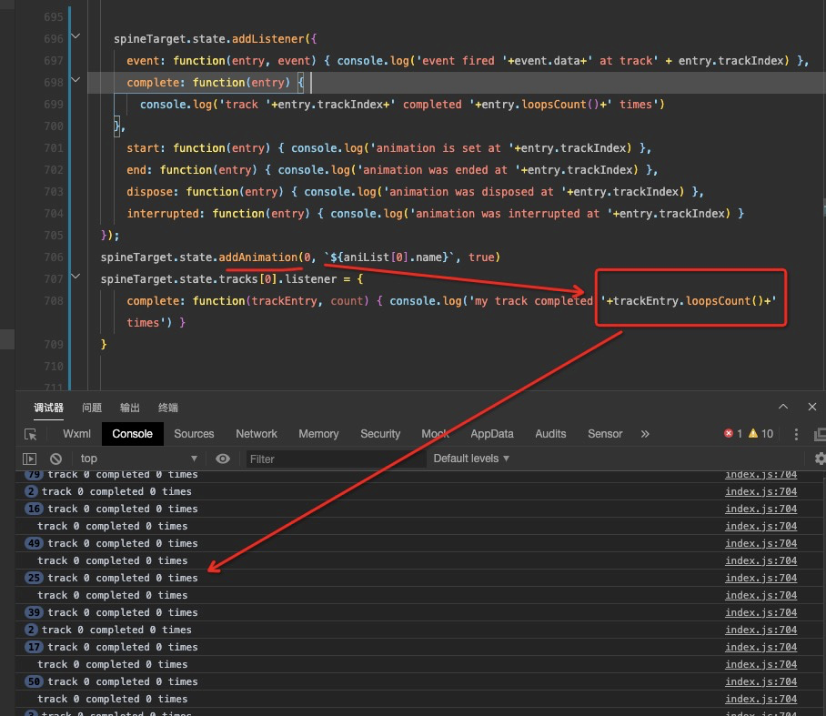 spine animate listener dont work correct,the loopscount is always 0 · Issue #364 · pixijs ...