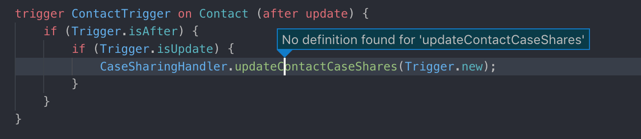 "Go to Definition" not working from trigger context using Trigger.new, Trigger.oldMap, etc ...