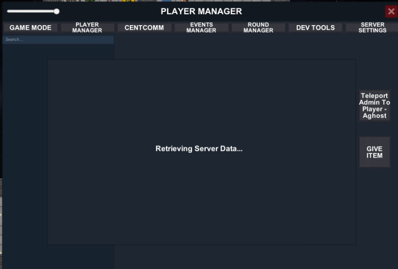 Admin Tools Are Stuck On Retrieving Server Data · Issue 9189 · Unitystationunitystation · Github