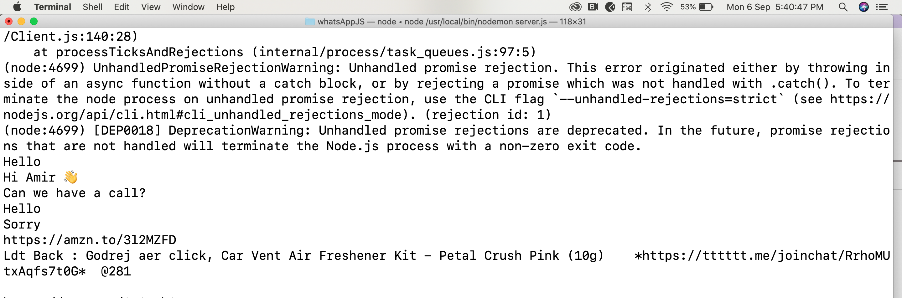 Github Amirmustafawhatsapp Using Node Js Receive And Send Message In Whats App Using Nodejs
