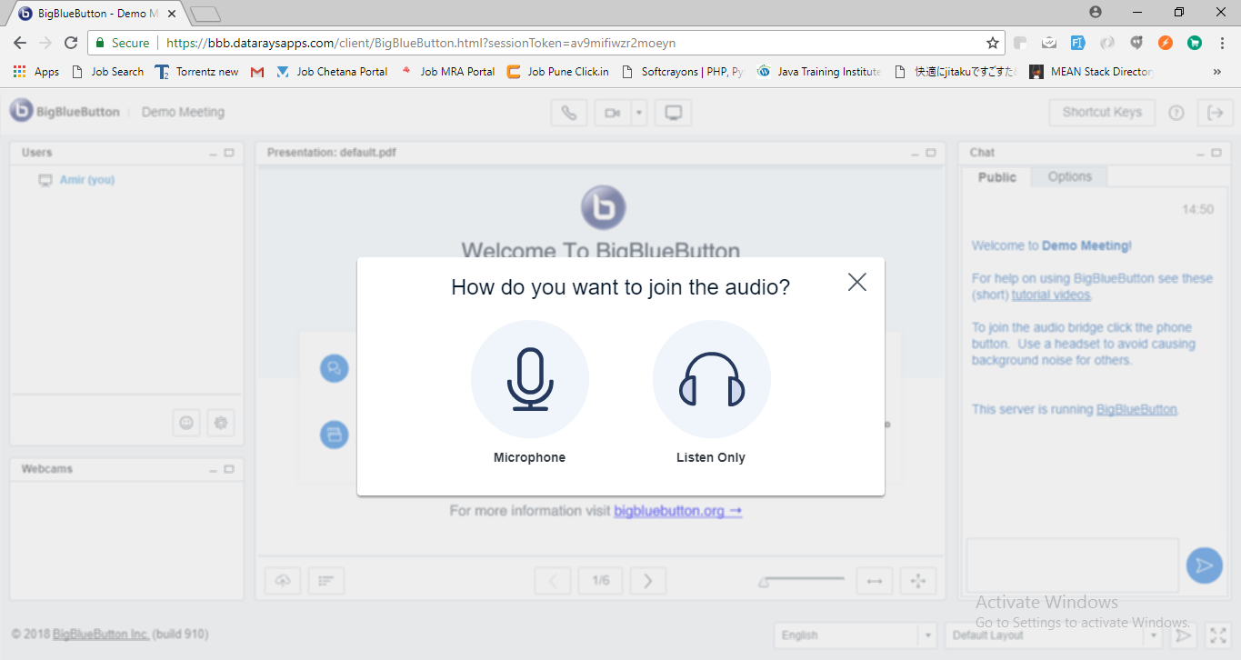 GitHub - AmirMustafa/BigBlueButton: Linux - Video Conferencing system, includes presentation