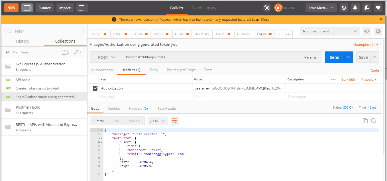 GitHub - AmirMustafa/jwt-Authentication-with-Express-JS: This project deals with a simple ...