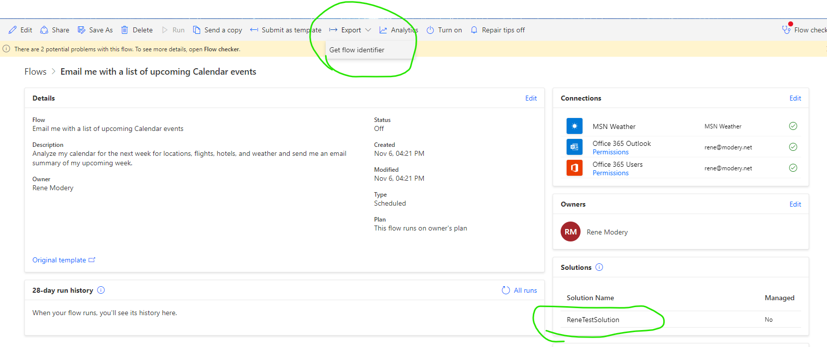 Export Zip button for Power Automate flow · Issue #31 · modery/PowerDocu · GitHub