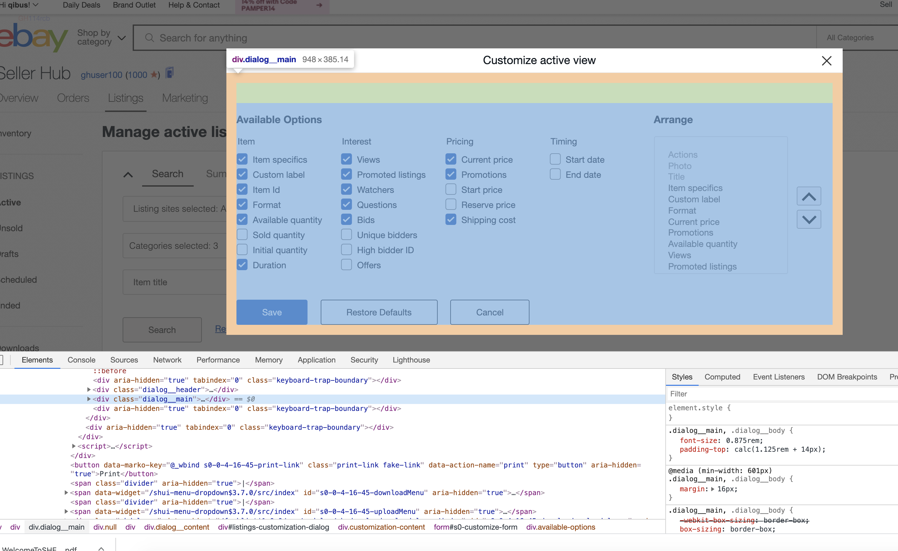 ebay-dialog: padding-top for dialog__main in taking up a lot of space in ds4 · Issue #1208 ...